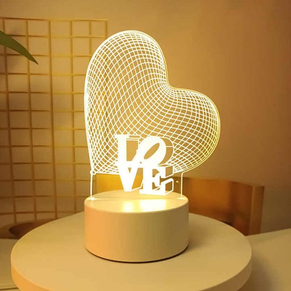 vigor | Accents | 3d Illusion Lamp Color Changing With Remote Control ...